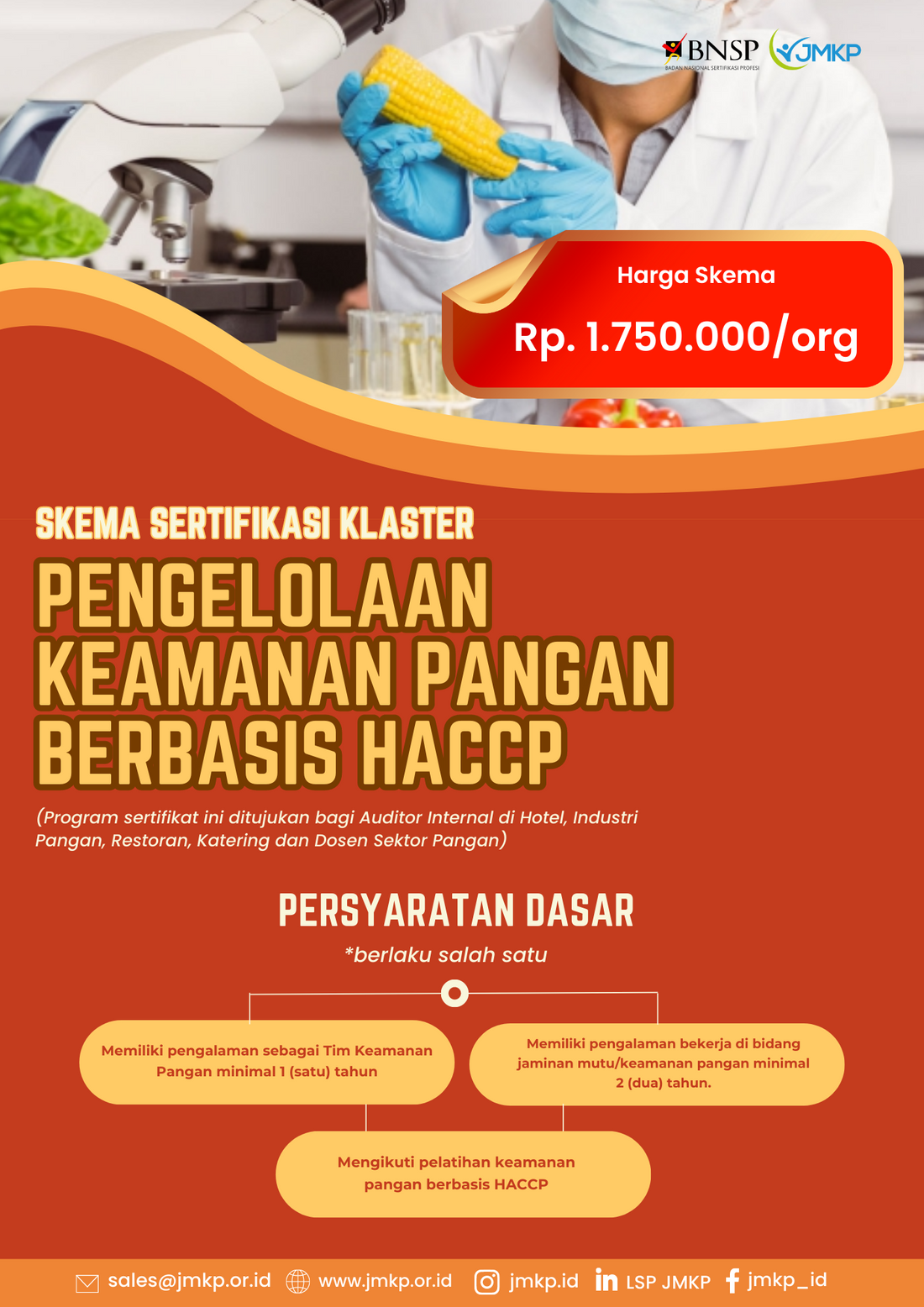 Sertifikasi Kompetensi Pengelolaan Keamanan Pangan Berbasis HACCP (HAC ...
